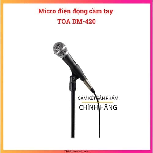 Micro điện động cầm tay TOA DM-420- Hàng Chính Hãng