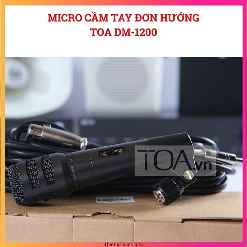 Micro điện động cầm tay TOA DM-1200 - Hàng Chính Hãng TOA